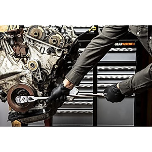 GEARWRENCH 1/2" Drive 84 Tooth Locking Flex Head Teardrop Ratchet 24" - 81363A-07