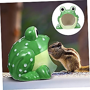 HEALEEP Hamster Cooling nest Hamsters Hideout cave Rat Hammock Chinchilla Hide Small Animal Hamster hut Ceramic Critter Hideout Hamster House Hamster Hideout Luxury Ceramics Coconut Shell