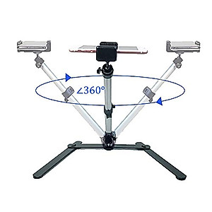 Photo Copy Pico Projector Stand Overhead Phone Mount Adjustable Tabletop Teaching Online Stand for Live Streaming Baking Crafting Demo Online Video and Draw Recording