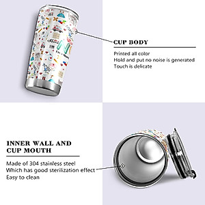 JUDIAN Nurse Tumblers - 20oz Coffee Travel Mug Gifts for Women