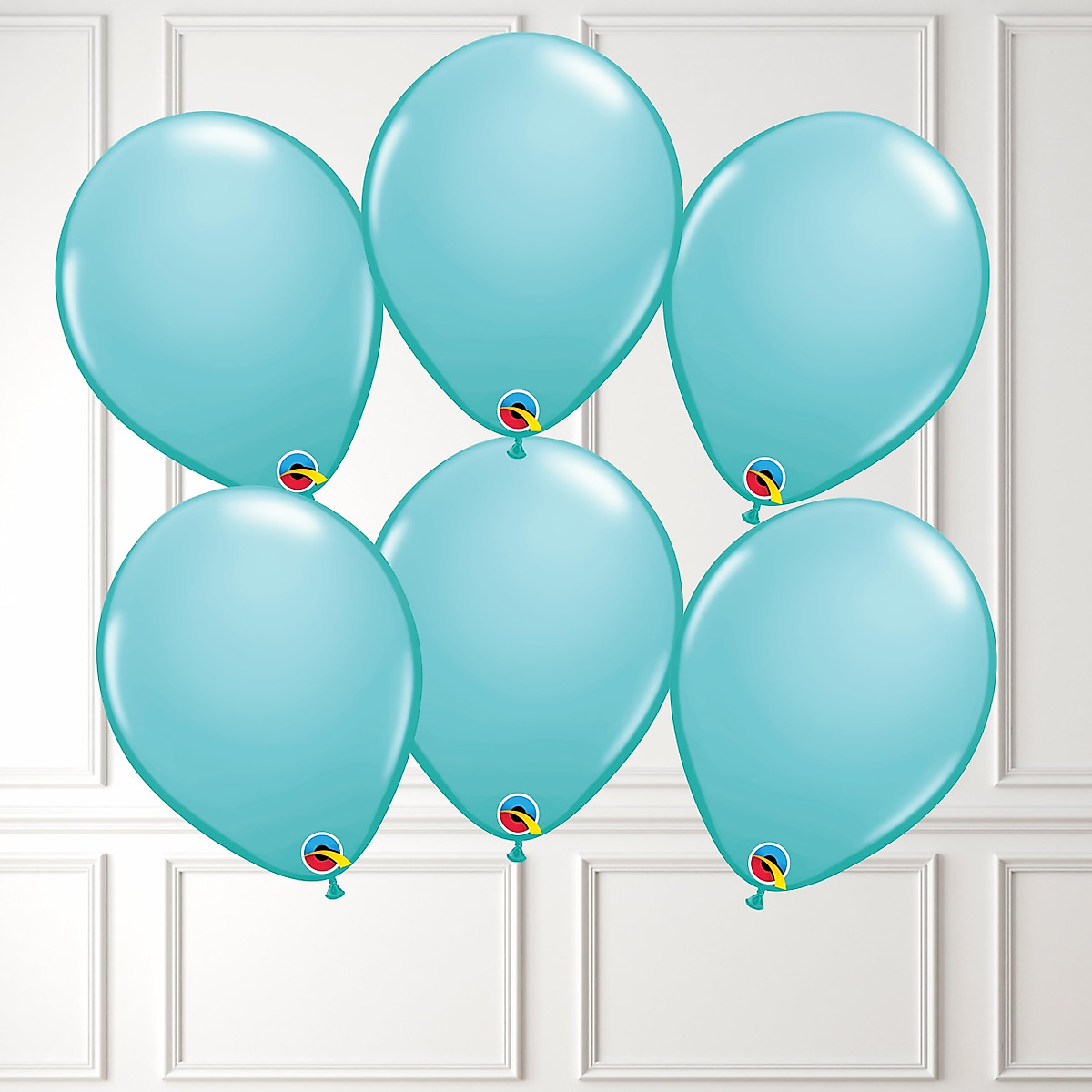 Qualatex 78079 Caribbean Blue 11"/ 11-inch Round Latex Party Balloons (Pack of 25)