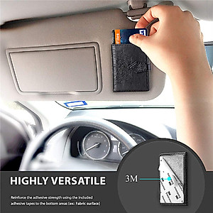 MEUPZZK Cell Phone Wallet Slim 3M Adhesive Credit Card Holder Stick on Wallet Cell Phone for iPhone/Android/Samsung Galaxy and Most Smartphones (M-Green)