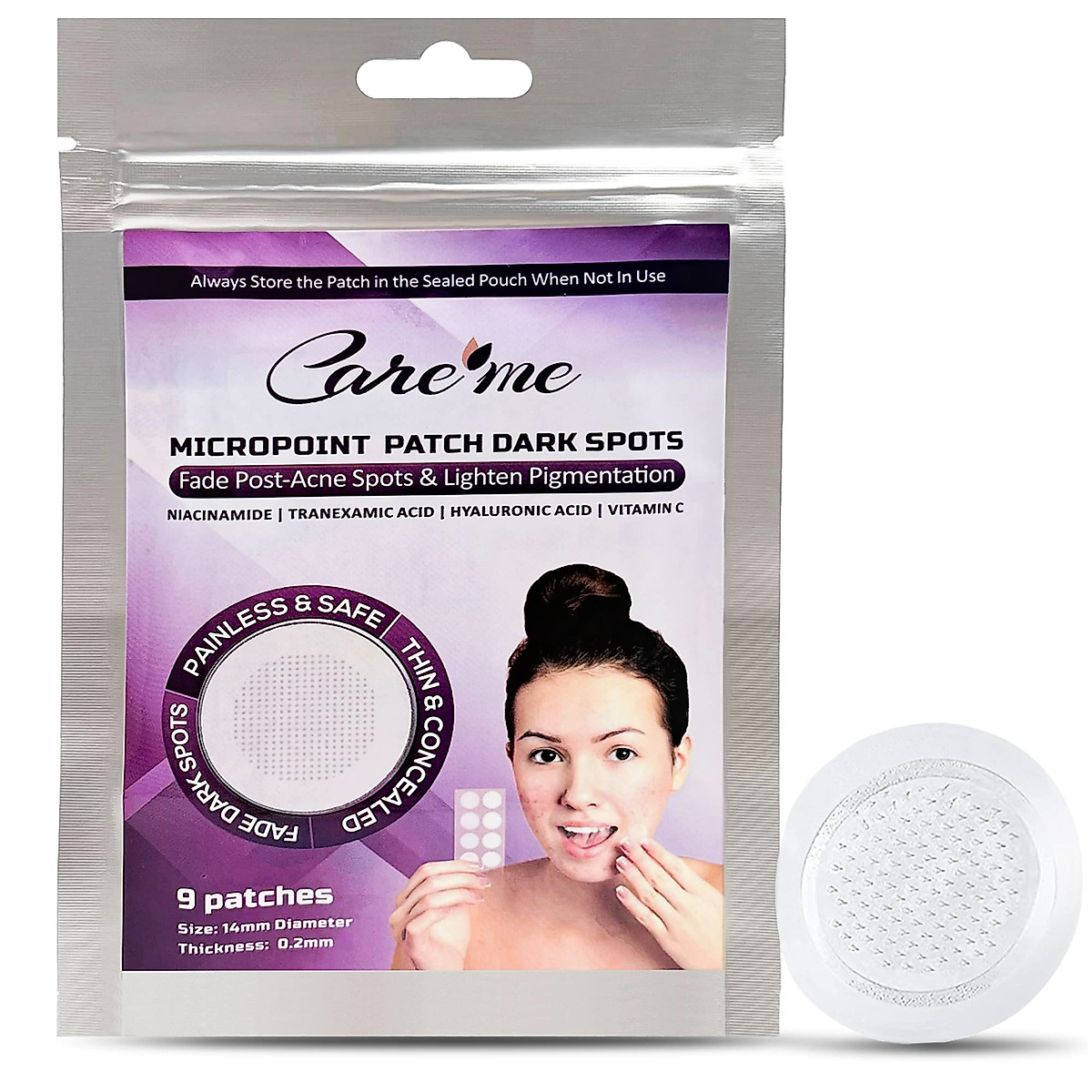 Micropoints for Acne Dark Spot Treatment - Post-Blemish Dark Spots Removal Patch with 127 Mircropoints, Fade & Brighten Post Acne Marks or Dark Spots (9 count/pack)