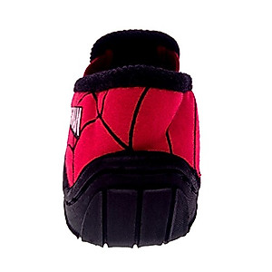 Marvel Childs Boys Red and Black Spiderman Slippers (11)