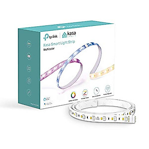 TP-Link Kasa Smart LED Multicolor WiFi Light Strip & Kasa Smart Plug Power Strip, Surge Protector w/ 6 Smart Outlets and 3 USB Ports, Compatible with Alexa & Google Home , No Hub Required (HS300)