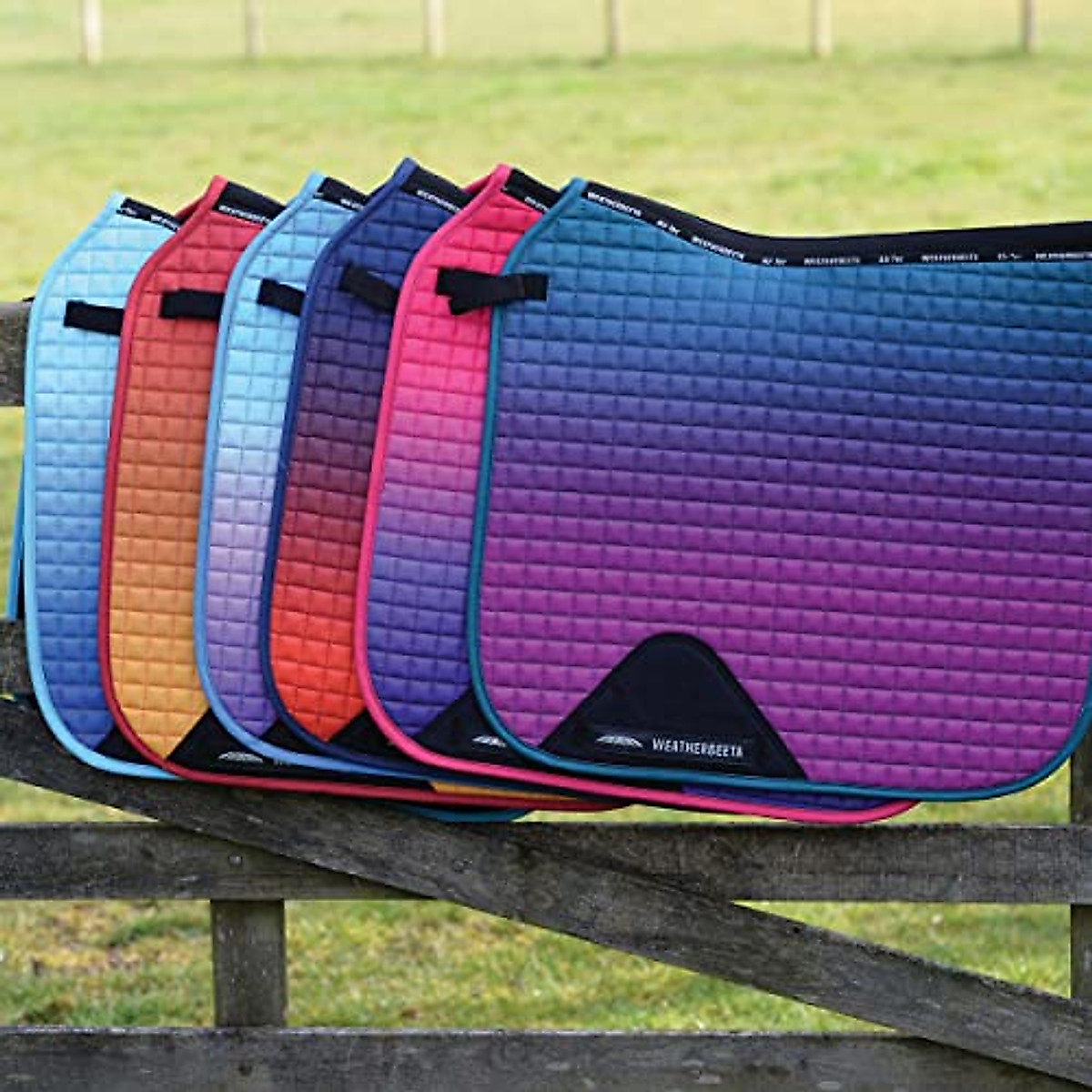 Weatherbeeta Prime Ombre Dressage Saddle Pad - Rainbow Dream - Full
