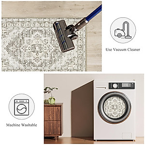 Pauwer Farmhouse Kitchen Rugs Sets of 3, Kitchen Runner Rugs Non Slip Washable, Boho Kitchen Mats for Floor, Indoor Door Mat Entrance, Laundry Room Rug, Thick Kitchen Floor Mat Carpet