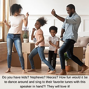 Upgraded True Wireless Bluetooth Speaker with LED Flashlight, 5 Watts, Built-in Mic, 50 Ft Wireless Range | 1800mAh | Portable Wireless Bluetooth Speaker for Home, Outdoor, Travel, Party, Gift (White)