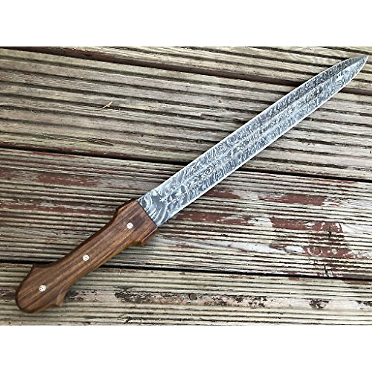 Perkin - FST1 - Damascus Steel Knife - 24 Inches Fixed Blade Hunting Knife Sword