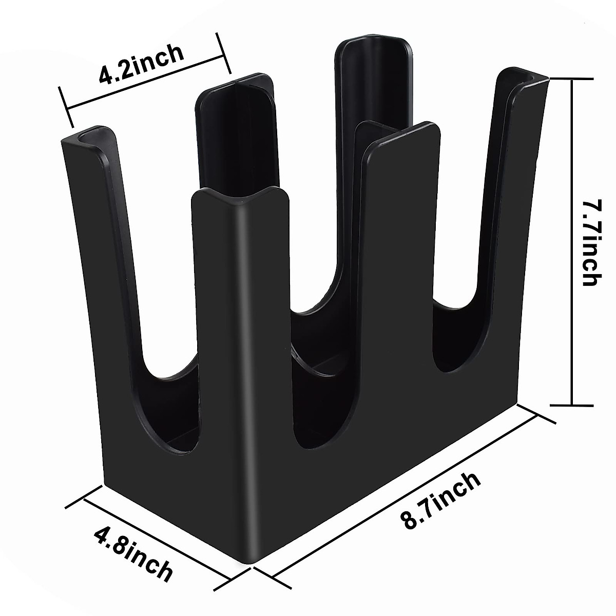 Samhe Cup Dispenser, 2 Compartment Coffee Cup and Lid Holder for 5oz-16oz Paper Plastic Cups, Cup Organizer for Table Countertop Coffee Station Bar Office