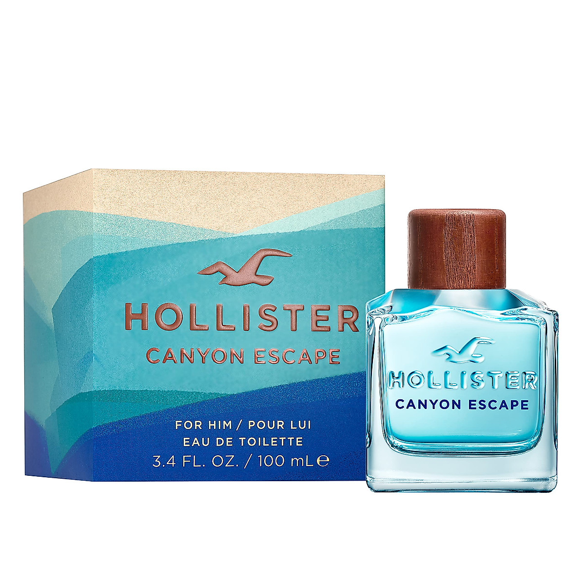 Hollister Canyon Escape Men EDT Spray 3.4 oz