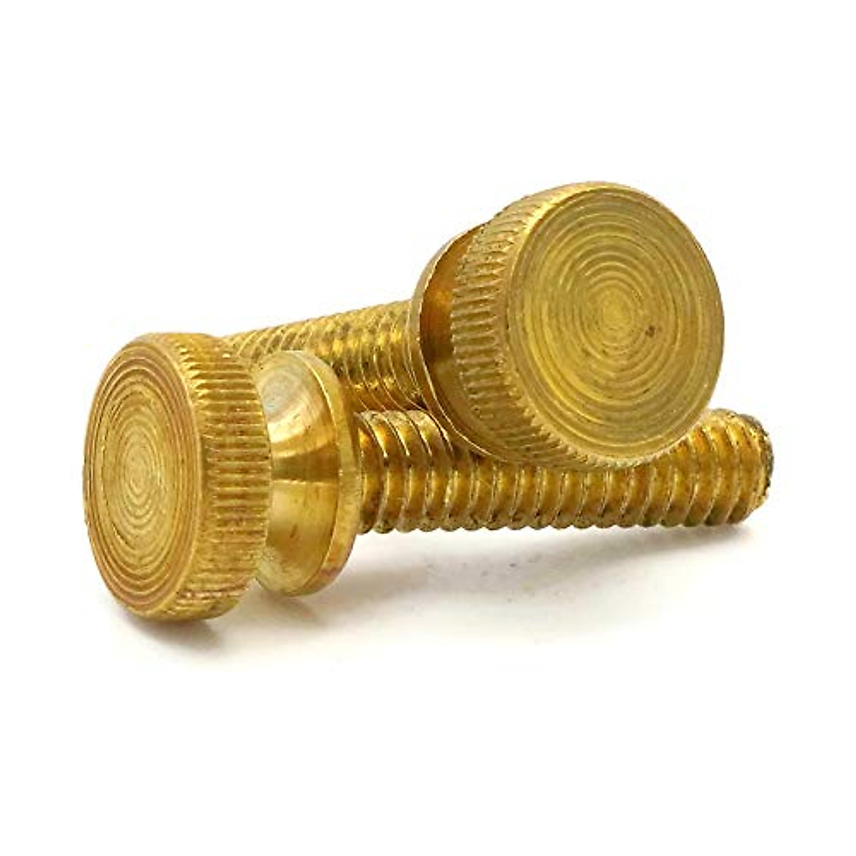 Knurled Head Thumb Screws - Solid Brass Machine Screws - #6-32 x 3/8" Qty 250