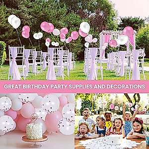 Fawcotu Pink Happy Birthday Balloons Banner Western Cowgirl Pink Birthday Party Decoration Kids Baby Shower Photography Party Supplies