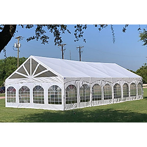DELTA 40'x20' PVC Marquee Tents for Parties, Large Party Tent, Outdoor Wedding Tent, Heavy Duty Fire Retardard Waterproof Canopy, Carpas para Fiestas,Outdoor Event + 7 Storage Bags
