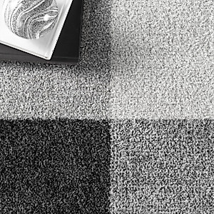 nuLOOM 2' x 9' Performance Indoor Area Rug, Non-Shed, Power Loomed High-Traffic Area Rug for Living Room, Bedroom, Home, Aisha Grey