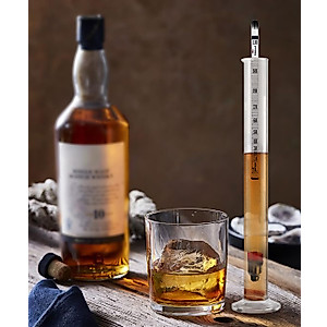 Hydrometer Alcohol Meter Kit, Hydrometer Alcohol 0-200 Proof and Tralle, Alcohol Tester for Liquor, Alcohol Hydrometer for Moonshine, Liquor, Spirits, Proofing, Distilling, with Hydrometer Test Jar