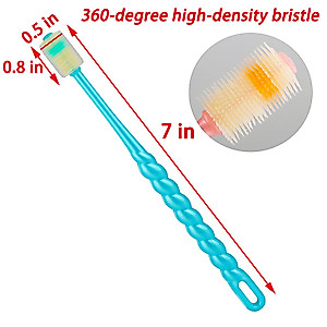 4 Pcs 360-Degree Small Dog and Cat Soft Toothbrush Soft Silicone Deep Pet Teeth Cleaning Kit (Colors May Vary)