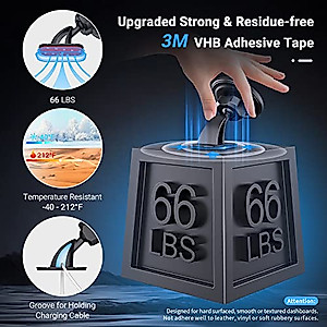 PROfezzion 2-Pack Compatible with MagSafe Car Mount, Magnetic Phone Holder for Car Dash, Home & Office Compatible with iPhone 14 13 12 Pro Max Plus, MagSafe Case & All Phones [14 Strong N52 Magnets]