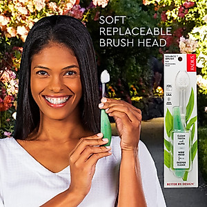 RADIUS Toothbrush Source Floss Brush BPA Free & ADA Accepted Improve Gum Health & Reduce Gum Issues - Soft - Assorted Colors - Pack of 6