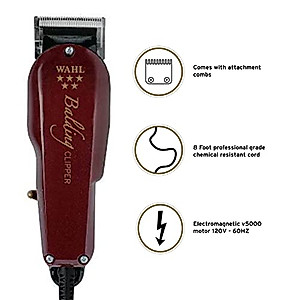 Wahl Professional 5-Star Balding Clipper with V5000+ Electromagnetic Motor and 2105 Balding Blade for Ultra Close Trimming, Outlining and for Full Head Balding for Professional Barbers - Model 8110