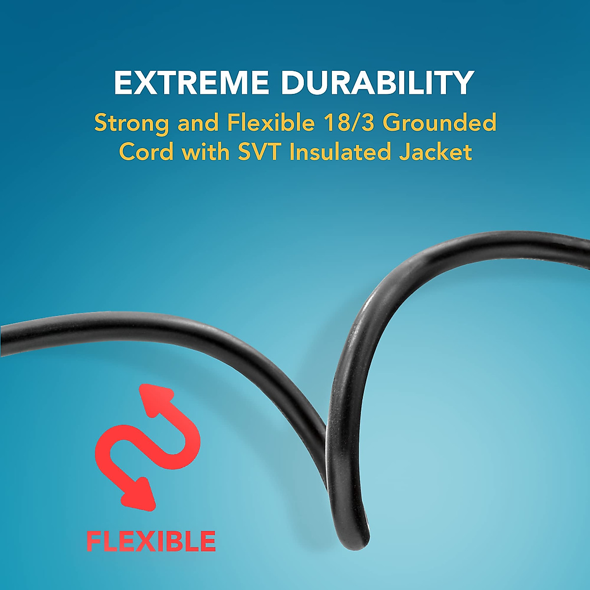 Rebuild Skills UL Approved (6FT 18/3-5PK) Universal Computer Monitor Power Cord, C13 Power Cable for Monitor, PC, Desktop, Printer, Scanner 18 AWG GA NEMA 5-15P to IEC13 (5 Pack)