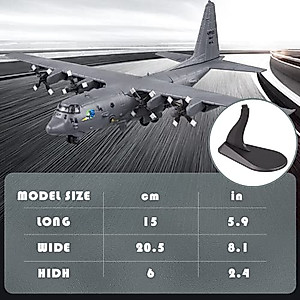 HANGHANG 1/200 AC130 Fighter Plane Model Metal Aircraft Model Military Airplane Model Diecast Plane Model for Collection or Gift