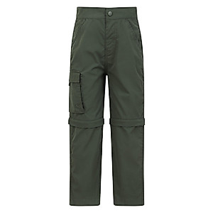 Mountain Warehouse Active Kids Zip Off Hiking Pants - Boys & Girls Khaki 9-10 Years