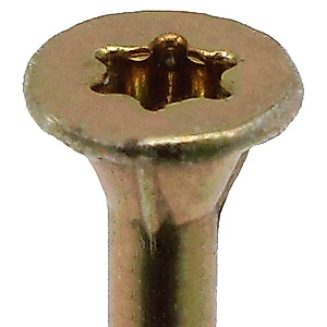 Jake Sales #14 x 8 Bronze Coated Multipurpose Wood Screw Torx/Star Drive Flat Head (1 Pound - 19 Approx. Screw Count) Exterior Coated - ACQ Compatible Wood Screws