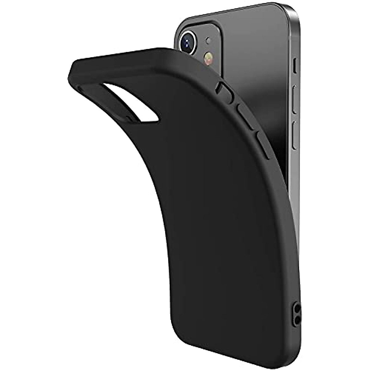 Moduro Minimalist Case for iPhone 13 Mini, Ultra Thin [1.5mm] Slim Fit Flexible Soft TPU Case (Black)