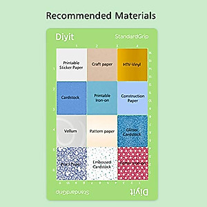 Diyit Standardgrip Cutting Mat for Cricut Joy(4.5x6.5 Inch, 3 Pack)Joy Mat Adhesive Cutting Mats for Cricut Joy Accessories for Creative DIY Works