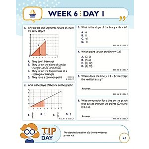 8th Grade Common Core Math: Daily Practice Workbook | 1000+ Practice Questions and Video Explanations | Argo Brothers (Next Generation Learning Standards Aligned (NGSS))