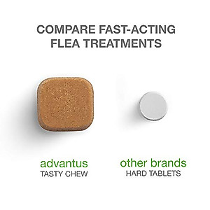 Advantus (Imidacloprid) Chewable Flea Treatment for Small Dogs, 30 Count, 4-22 Pounds