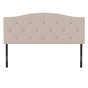 Hillsdale Provence Upholstered, Full/Queen Headboard Only, Light Beige