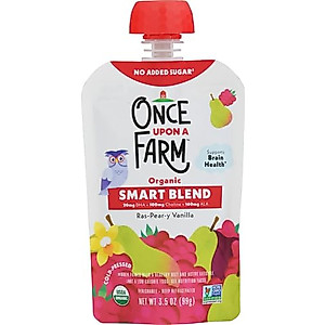 Once Upon a Farm Organic Ras-Pear-y Vanilla Smart Blend, 3.5 Oz