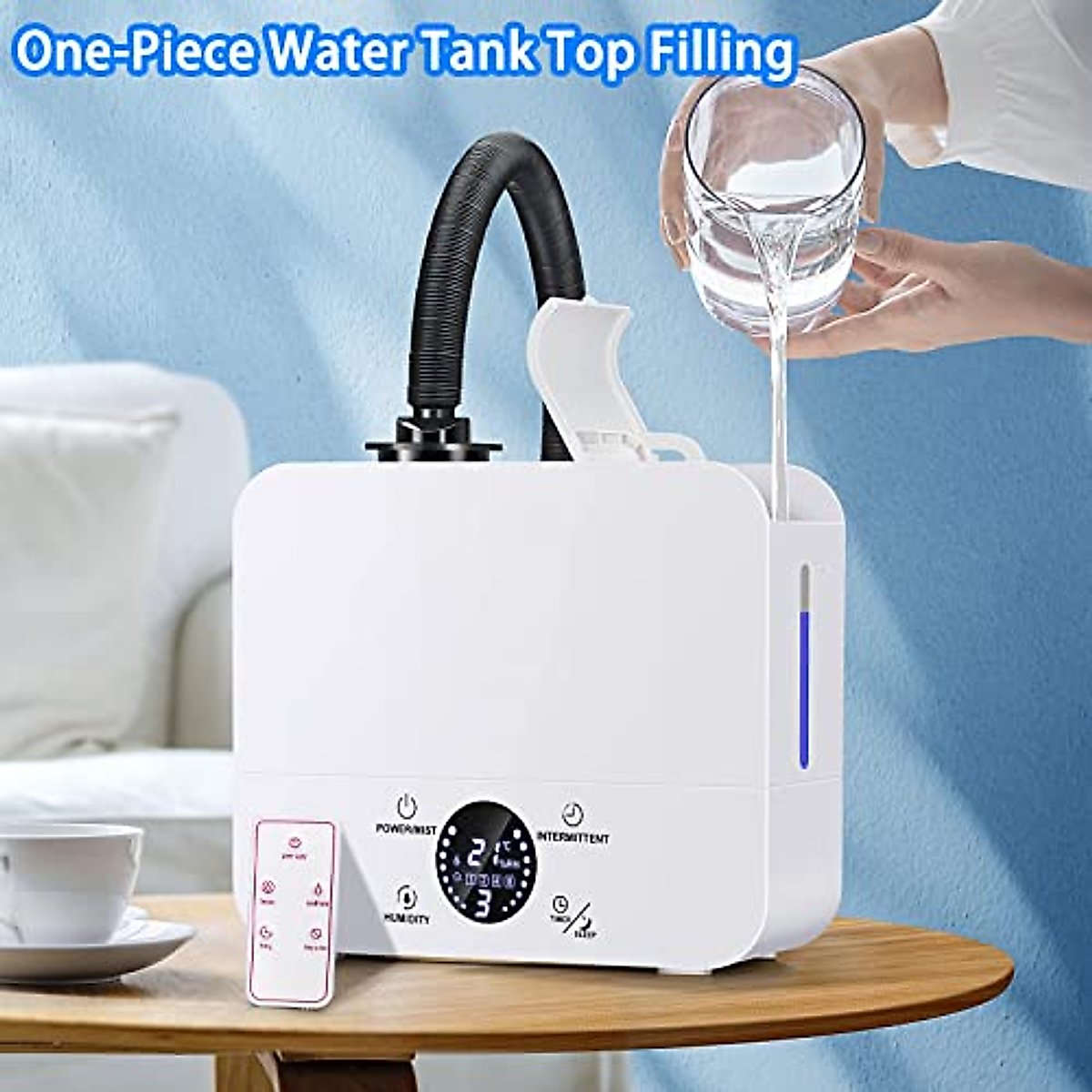 Reptile Humidifiers, Reptile Fogger for Terrariums, Smart Touch Screen Adjustable Fogger with Timer, Intelligent Constant Humidity Reptile Fogger for Reptiles/Amphibians