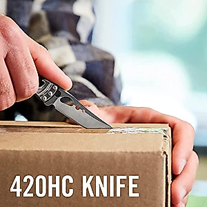 LEATHERMAN, Skeletool KB Pocket Knife with Bottle Opener, Black