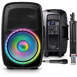 Ion TOTALPAGLOW3 Total PA Glow 3 High Power Bluetooth PA System with Lights
