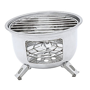 1 Set Grill Outdoor Grill Accessories Portable Burner Portable Charcoal Grill Backpacking Gas Stove Charcoal Grill Smoker Charcoal Bbq Grill Stove Round Barbecue Stove Bbq Stove