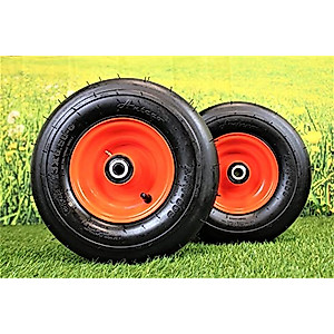 (Set of 2) Bad Boy 13x6.50-6 Pneumatic Orange Assemblies. Replaces 022-2006-00. Fits Maverick, Outlaw, and Diesel Series