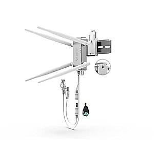 VONETS VBG1200 Industrial Mini Dual Band 2.4GHz/5GHz WiFi Bridge/Router/WiFi to Ethernet Adapter/AC1200 WiFi Signal Range Extender 1 RJ45 Male (10/100Mbps) USB/DC Powered for DVR IP Camera AGV