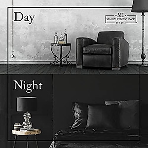 Manly Indulgence Scented Jar Candle, Black Sandalwood, Signature Collection, Soy Wax Blend, Wooden Wick, 15 Oz, Single (Bergamot, Tobacco, Amber & Musk)