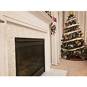 Art3d White Seamless Mother of Pearl Tile Shell Mosaic for Bathroom/Kitchen Backsplashes (10 Sheets)