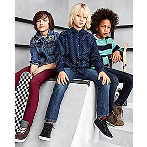 The Children's Place Boys' Denim Jacket, Streamwash, XL (14)