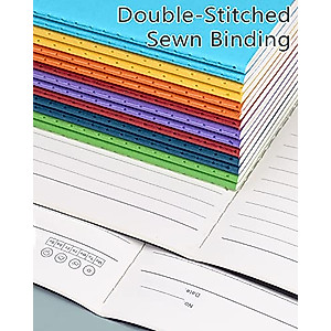 Gwybkq A5 Lined Notebooks Bulk Journals for Kids Writing 16 Packs(5.5x8.3) College Ruled,Colored Notebooks for College Students Teen School Office Supplies Note Taking