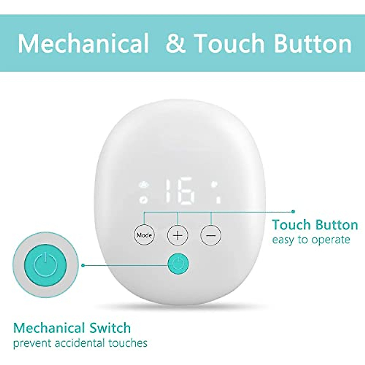 Double Electric Quiet Hygienic BPA Free 4 Modes 8 Suction Levels Breast Pump Kit