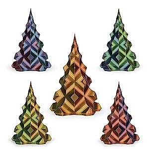 ZIRO PLA Filament Triple Color Coextrusion Silk 3D Printer Filament 1.75mm for 3D Printer & 3D Pen, Multicolor PLA Rainbow Filament, 1kg(2.2lbs),Aurora