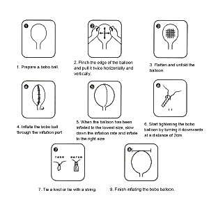 Small Clear Balloons 5 Inch Round Mini Bobo Balloons Latex-Free Clear Bubble Balloons for Outdoor Party Birthday Decorations (50pcs)