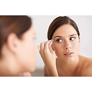 Regine Switzerland Slant Tweezer Professional Eyebrow, Facial & Hair Remover Etched Interior Tip and Splinter Tweezer Precision Pointed Tweezer for Ingrown Hair, Splinter and Glass Removal