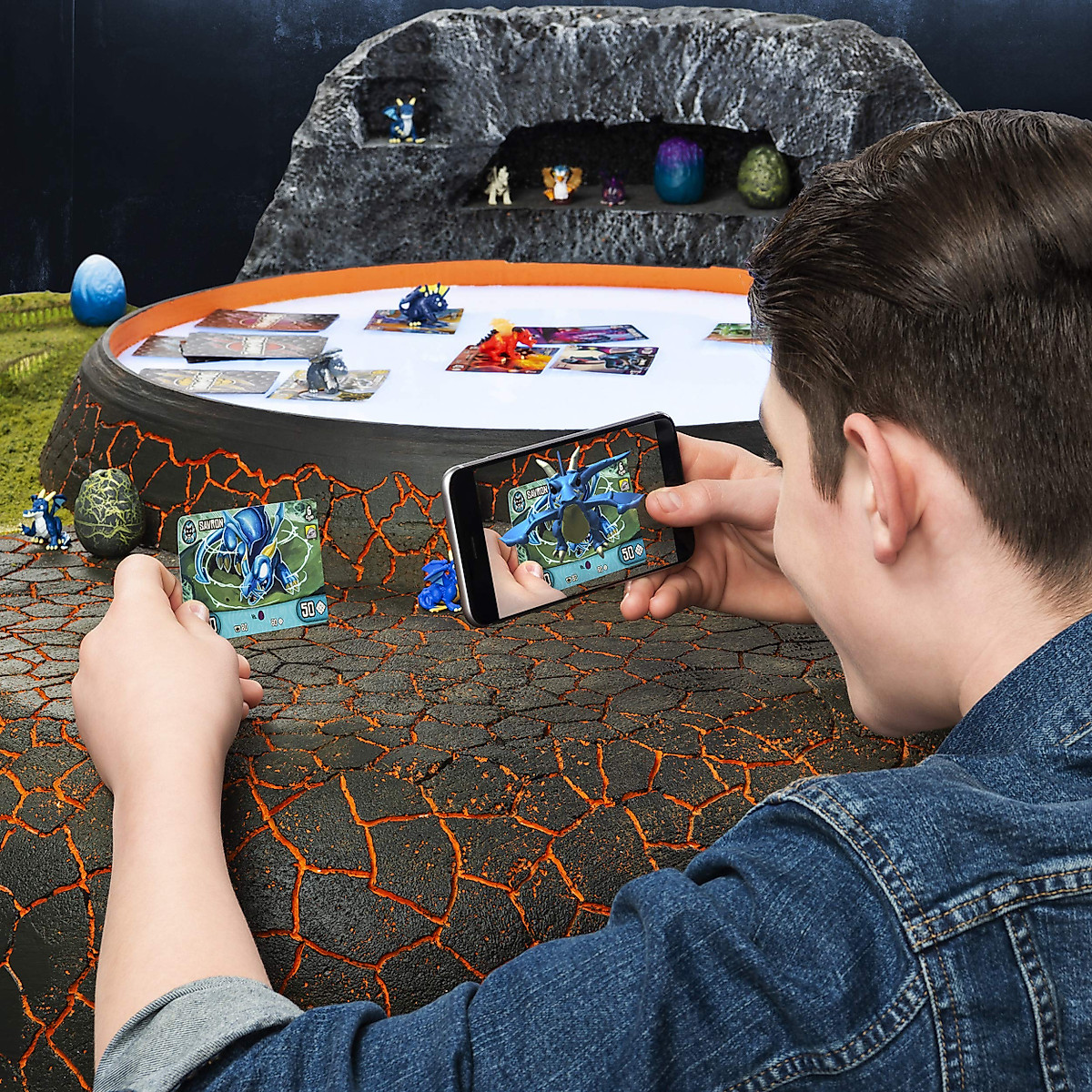 Dragamonz, Dragon Multi 3-Pack, Collectible Figure and Trading Card Game, for Kids Aged 5 and Up