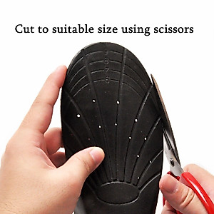 Shoe Insoles, Memory Foam Insoles, Providing Excellent Shock Absorption and Cushioning for Feet Relief, Comfortable Insoles for Men and Women for Everyday Use, M [US M: 6-9/W: 7-11] Black